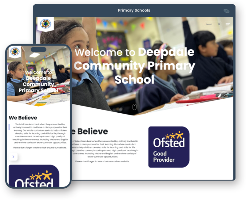 Primary School Website Design - Schudio