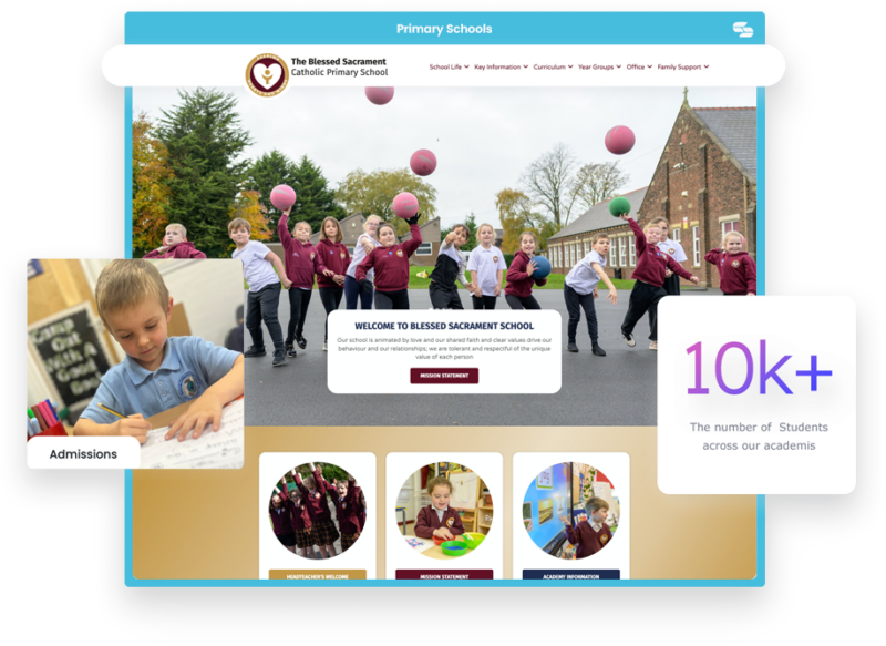 Primary School Website Design - Schudio