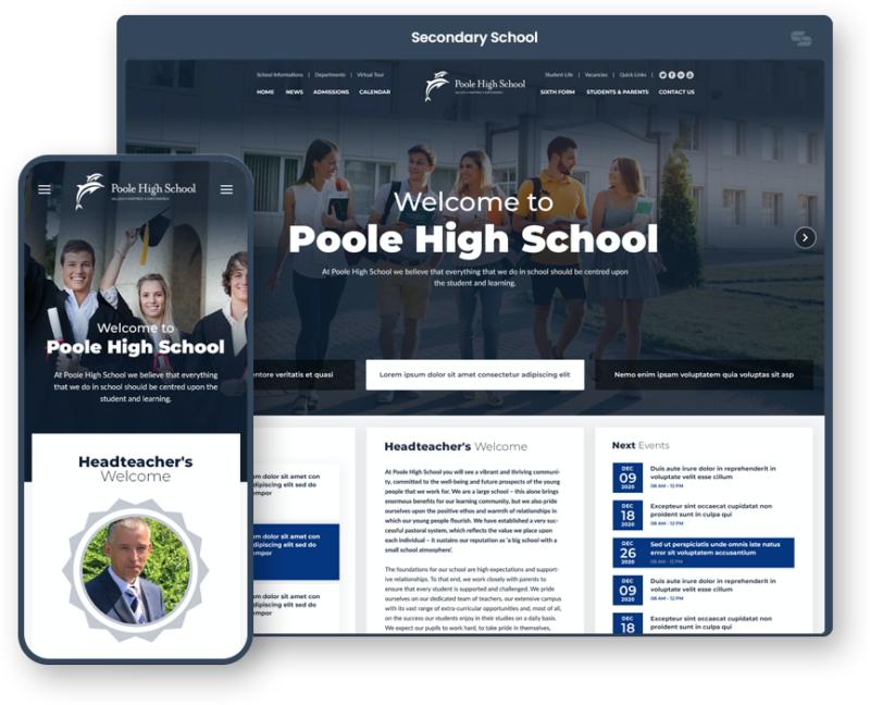 Secondary School Website Design - Schudio